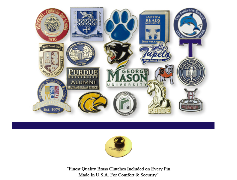 Custom Pins for Schools