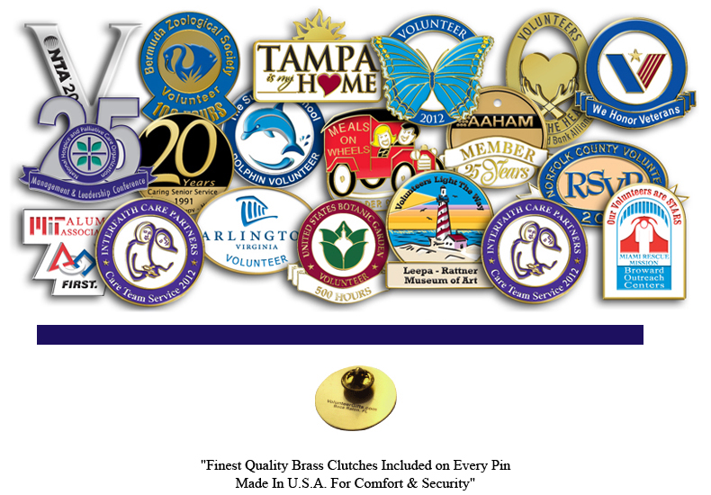 Best Custom Pins for Volunteers