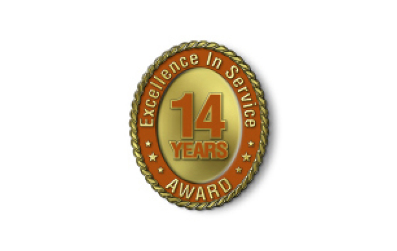 Yearly Service Award Pins