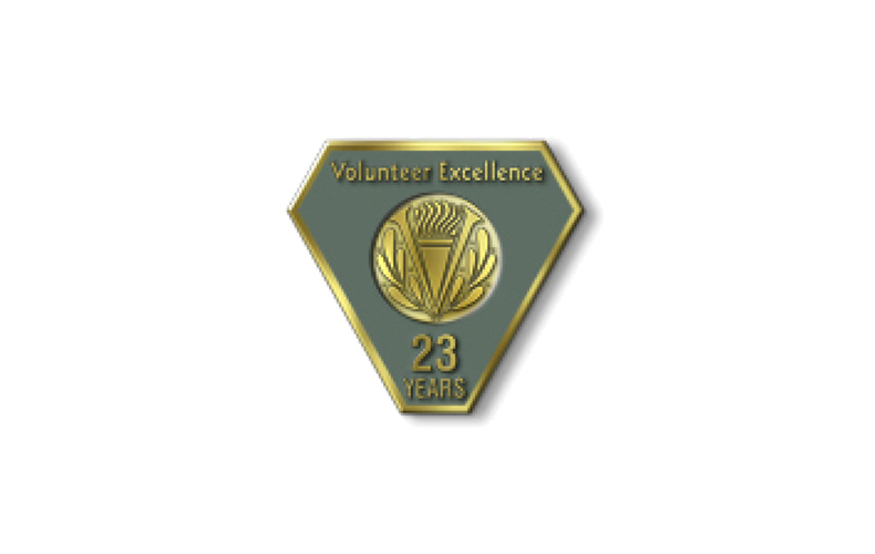 Volunteer Excellence - 23 Year - Best Custom Pins